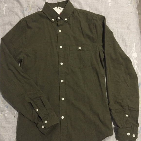 Express | Shirts | Olive Green Shirt | Poshmark